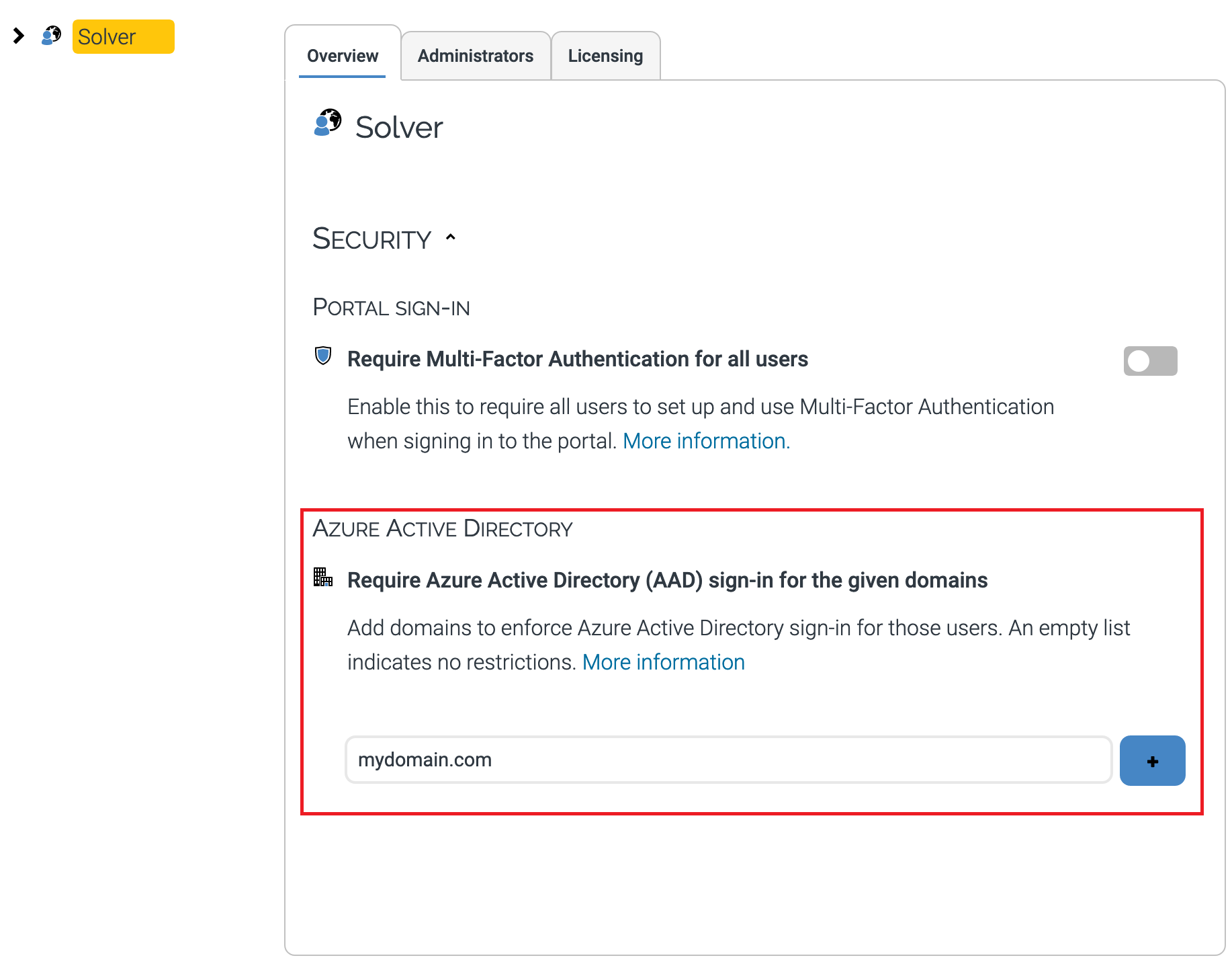 Sign in with Microsoft: Azure Active Directory – Solver – Documentation